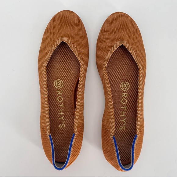 Rothy's | Shoes | Rothys The Flat Fawn Knit Round Toe Flats Tan Brown Orange | Poshmark
